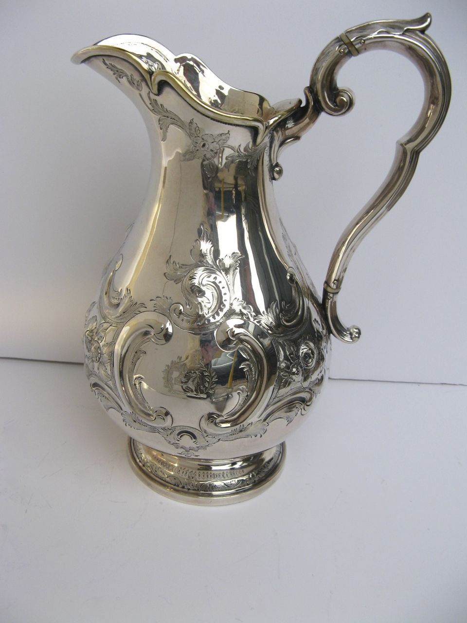 Beautifully Hand Chased Silverplate Pitcher by Martin and Hall from ...