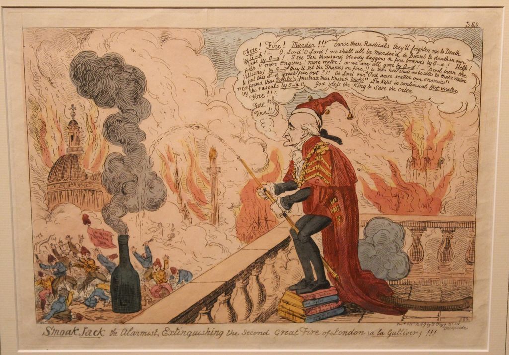 Early 19th c English Fire Theme Print Smoak Jack The Alarmist from ...