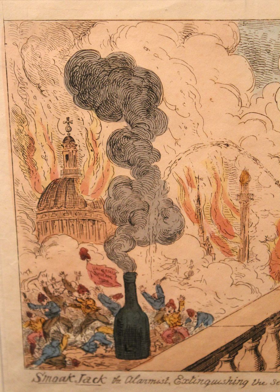 Early 19th c English Fire Theme Print Smoak Jack The Alarmist from ...